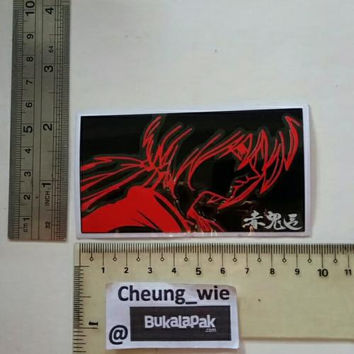 Jual Stiker / Sticker Cutting Logo Kenshin Himura Samurai X Battousai ...