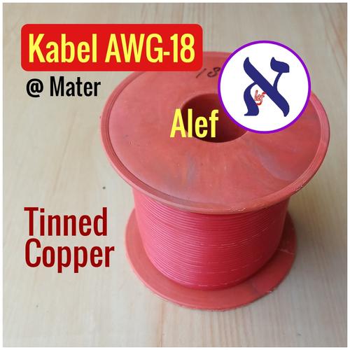 Jual Kabel AWG 18 awm Red Merah Serabut tinned copper awg18 - Kota Surabaya - Alef | Tokopedia