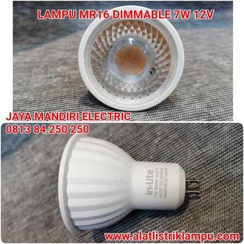 Jual LAMPU LED MR16 INLITE 7 WATT 3000K 12VOLT 12V DIMMABLE KUNING ...