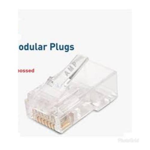 Jual Kepala RJ45 AMP NetConnect USA Modular Plug Cat5 Cat6 LAN ...