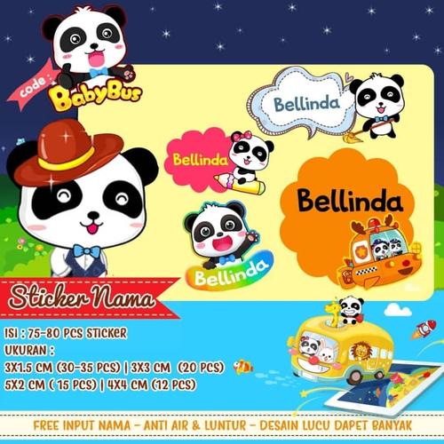 Jual Stiker Nama Custom Lucu 70 pcs - THE SMURFS - Jakarta Barat ...