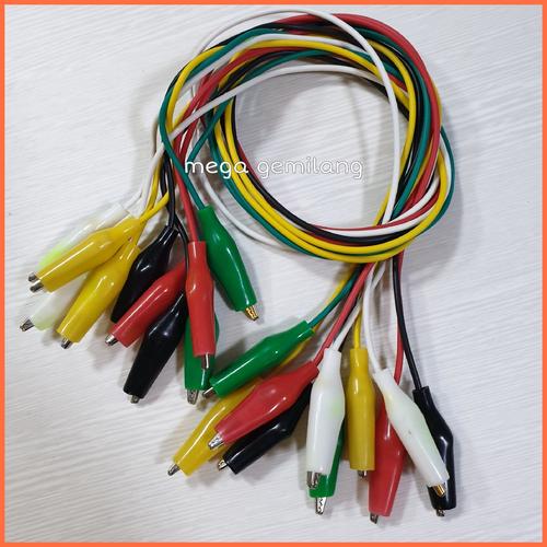 Jual Kabel Jumper Capit Buaya Kecil 50cm Jepit Buaya plus kabel ...