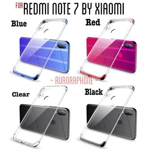 Jual Xiaomi Redmi Note 7 Transparent Hard Case 360 Protection Plating ...