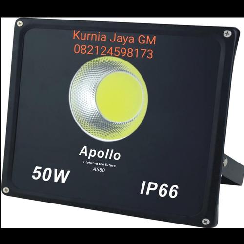 Jual Apollo Kap Lampu Sorot LED COB 50watt / Flood light Apollo COB 50w ...