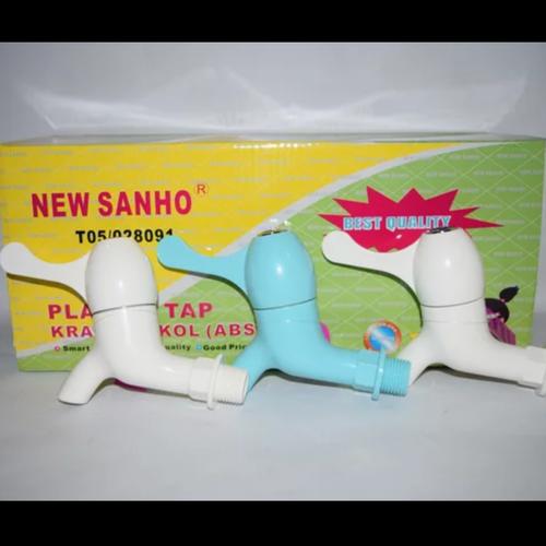 Jual Keran Kran Air PVC Plastik Belimbing Engkol - New SANHO 1/2 ...
