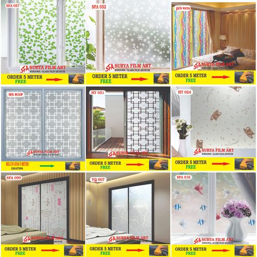 Jual STIKER KACA/STICKER KACA MOTIF /STICKER KACA RUMAH/STIKER - Kota ...