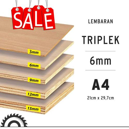 Jual Triplek A4 / Ukuran Tebal 6 MM / lembaran / custom - Kab ...