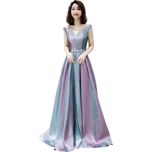 Jual Gaun Pesta 1905047 Ungu Silver Party Dress Gown - Kota Medan ...