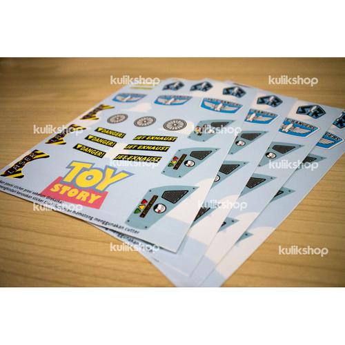 Jual Replacement Sticker Buzz Lightyear Toy Story Thinkway/Disney Store ...