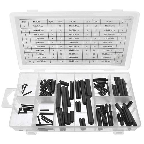 Jual Dowel Pin Roll Pin Assortment 120pcs Assorted Tension Spring ...