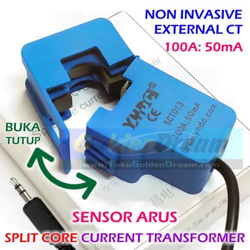 Jual Split Core Current Transformer CT External Sensor Arus 100A 50mA ...