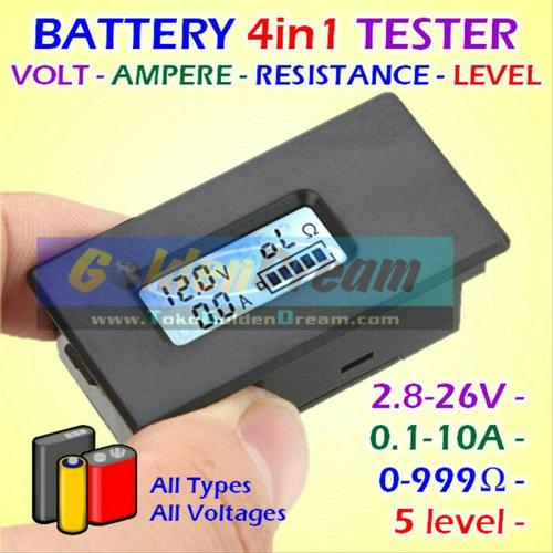 Jual Paling Terpopuler Panel Alat Ukur Tegangan Dc 4 In 1 Battery ...