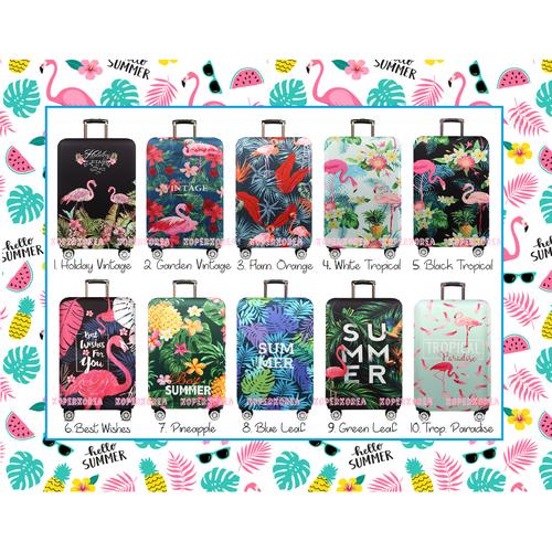 Jual Sarung Penutup Koper pelindung koper tebal Motif Flamingo kekinian ...