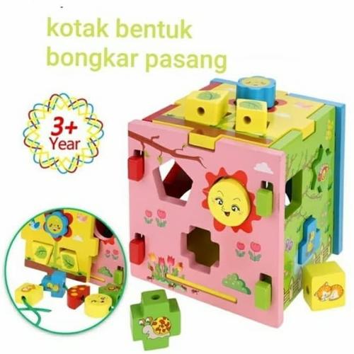 Jual Mainan Edukasi anak Sorting Box Colour/ Box geometri intelegence ...