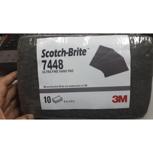 Jual 3M 7448 Amplas Scotch Brite VERY FINE Hand Pad 7448 100% ORI 3M ...