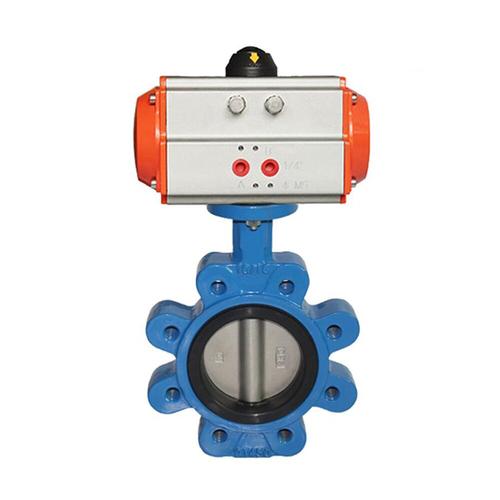 Jual ANSI Lug Type 3 inch Pneumatic Butterfly Valve Spring Return ...