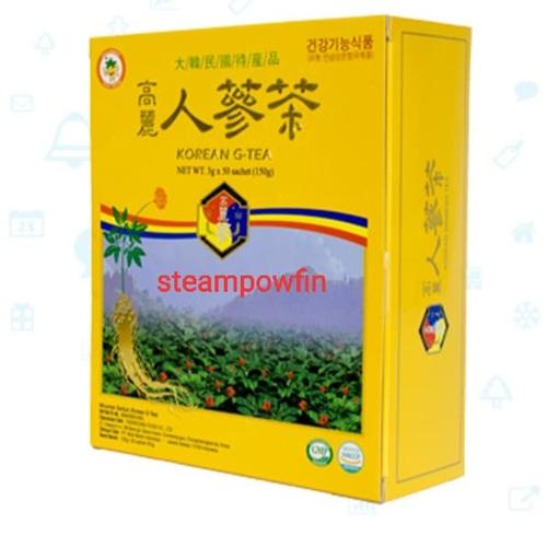 Jual Korea Insam Korean White Ginseng Tea 50 pcs Teh Ginseng Korea ...