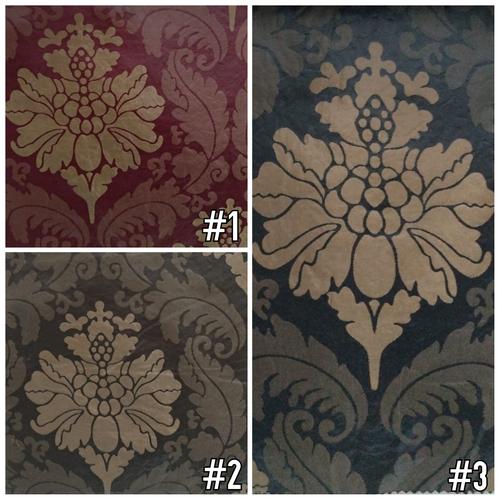 Jual Bahan Kain Oscar Oskar / Kulit Sintetis Tebal Motif Bunga Klasik ...