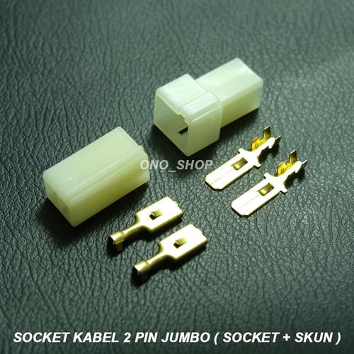 Jual Socket Kabel 2 Pin Jumbo ( Socket + Skun ) - Jakarta Barat - Ono ...