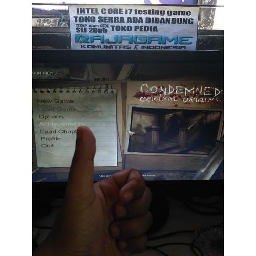 Jual (Game PC dan LAPTOP) 1kaset CD DVD CONDEMNED CRIMINAL ORIGIN (Rame ...