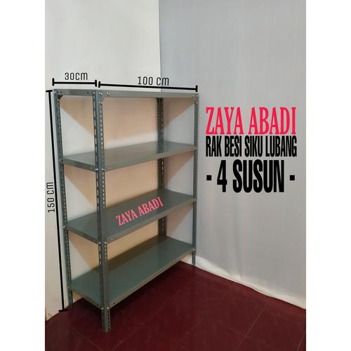 Jual rak besi siku 4 susun - Abu-abu - Jakarta Timur - Zaya Abadi Rak ...