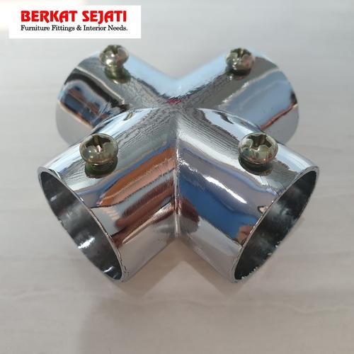Jual Joint Join Pipa Bracket Sambungan Pipa Bulat 1" inch 25mm / + 4 ...