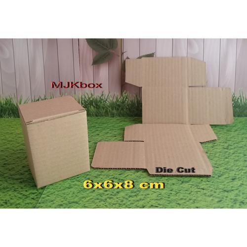 Jual kardus karton box uk.6x6x8 cm......Die Cut ....polos - Jakarta ...