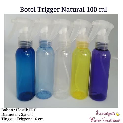 Jual Botol 100 ml Trigger NATURAL Botol Warna - Botol Kispray Botol ...