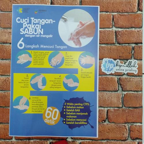 Jual poster cuci tangan pakai sabun - Kota Surabaya - Bismillah ...