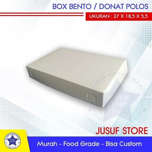 Jual BOX DONAT POLOS / BOX BENTO / BOX CAKE / BOX ROTI 25pcs - Kota ...