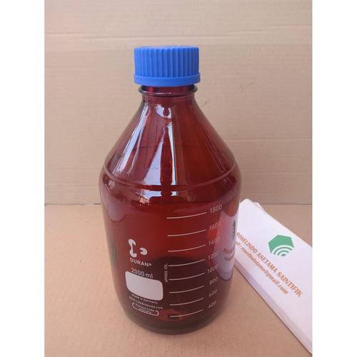 Jual DURAN Laboratory Bottle 2000 ml amber Lab Botol laboratorium 2 L ...