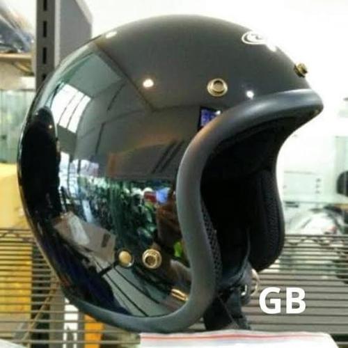Jual Helm Zeus 385 C 385c retro klasik classic cafe racer vespa harley ...