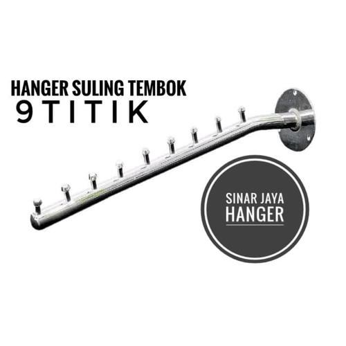 Jual Hanger Suling Tembok 9 titik Gantungan baju DIsplay toko - Kota ...