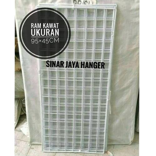 Jual Ram kawat dinding 95X45 pajangan display aksesories - Hitam - Kota ...