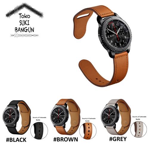 Jual TALI JAM 20mm QUICK RELEASE Leather LOOP Button Watch Strap ...