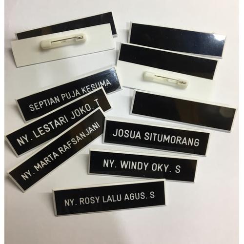 Jual Nama Dada | Name Tag | Papan Nama - CNC Grafir MAGNET - - ETCHFORM ...