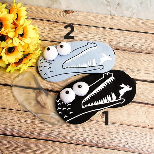 Jual Masker Penutup Mata /Eye Mask Kain Gel Pendingin Crocodile Buaya ...