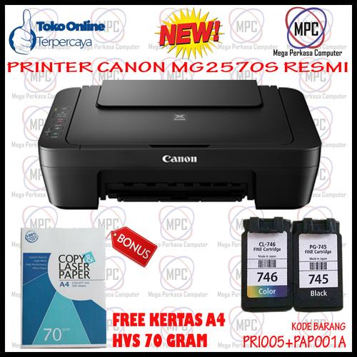 Jual Printer Canon MG2570S 3In1 Print Scan Copy - Bonus Kertas HVS A4 ...