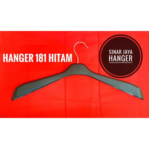 Jual Hanger 181 Warna Hitam / Gantungan Pakaian / Baju / Jas / display ...