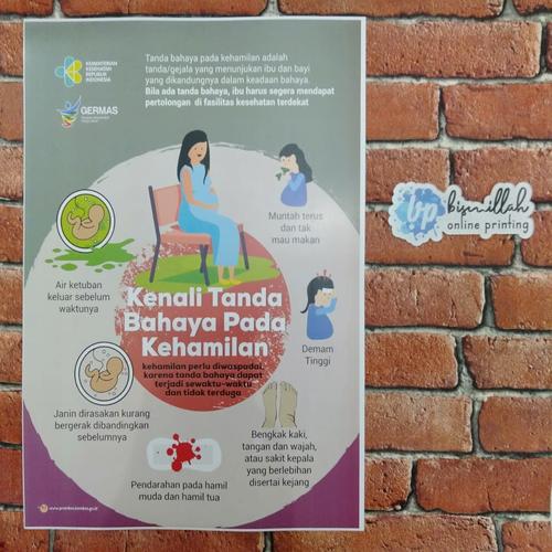 Jual Poster kebidanan tanda bahaya kehamilan - Kota Surabaya - Bismillah Printing | Tokopedia