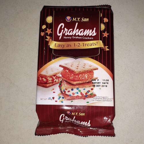 Jual MY San Grahams Honey Graham Crackers 200g Cemilan Kue Biskuit ...