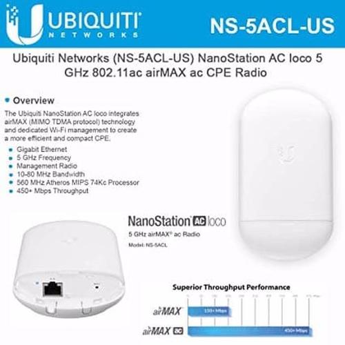 Jual Ubiquiti nano station loco 5ac / ns-5acl - Jakarta Pusat ...