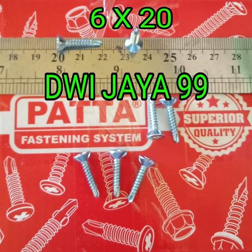 Jual Skrup 6x20 sds fh jf kalsi drilling baut roofing bajaringan ...
