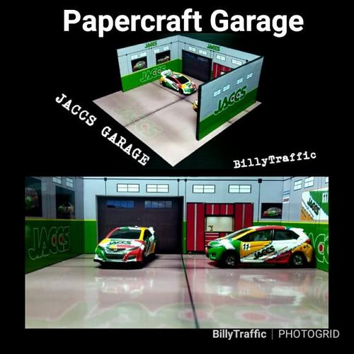 Jual Diorama JACCS Racing Garage skala 64 Papercraft Garage - Kota ...