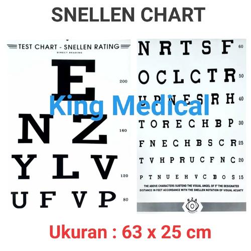 Jual Tes Mata/Snellen Chart - Jakarta Barat - King Medical | Tokopedia