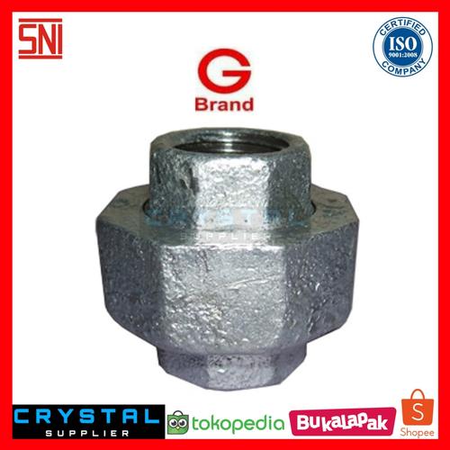 Jual WATER MUR GALVANIS BESI 1/2" G BRAND DRAT BSPT / MOER MOOR - Kota ...