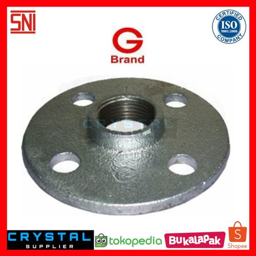 Jual FLANGE GALVANIS BESI 3" G BRAND DRAT BSPT / PLENDES BULAT ROUND ...