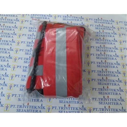 Jual rompi karet vest merah,safety vest rubber reflective elastic V ...
