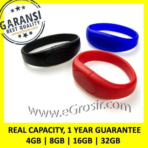 Jual USB Flashdisk Gelang Rubber Karet Silicone Elips Oval FDBR02 4GB ...