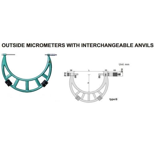 Jual Outside Micrometer Extension Anvil Collar 900-1000mm Insize 3206 ...